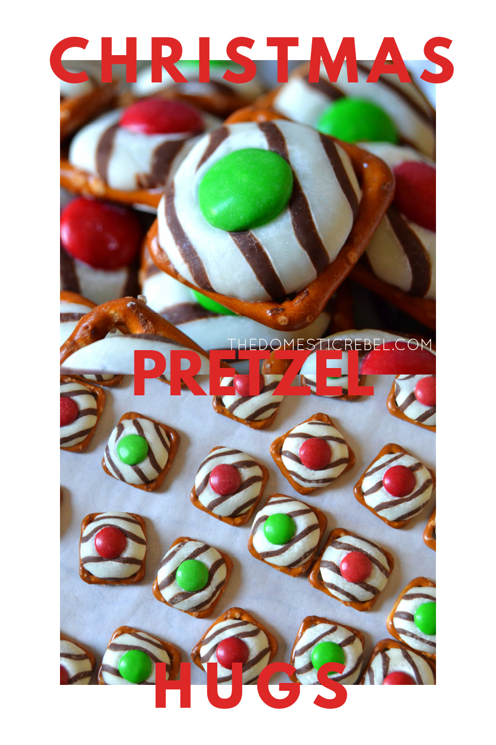 Christmas Pretzel Hugs | The Domestic Rebel