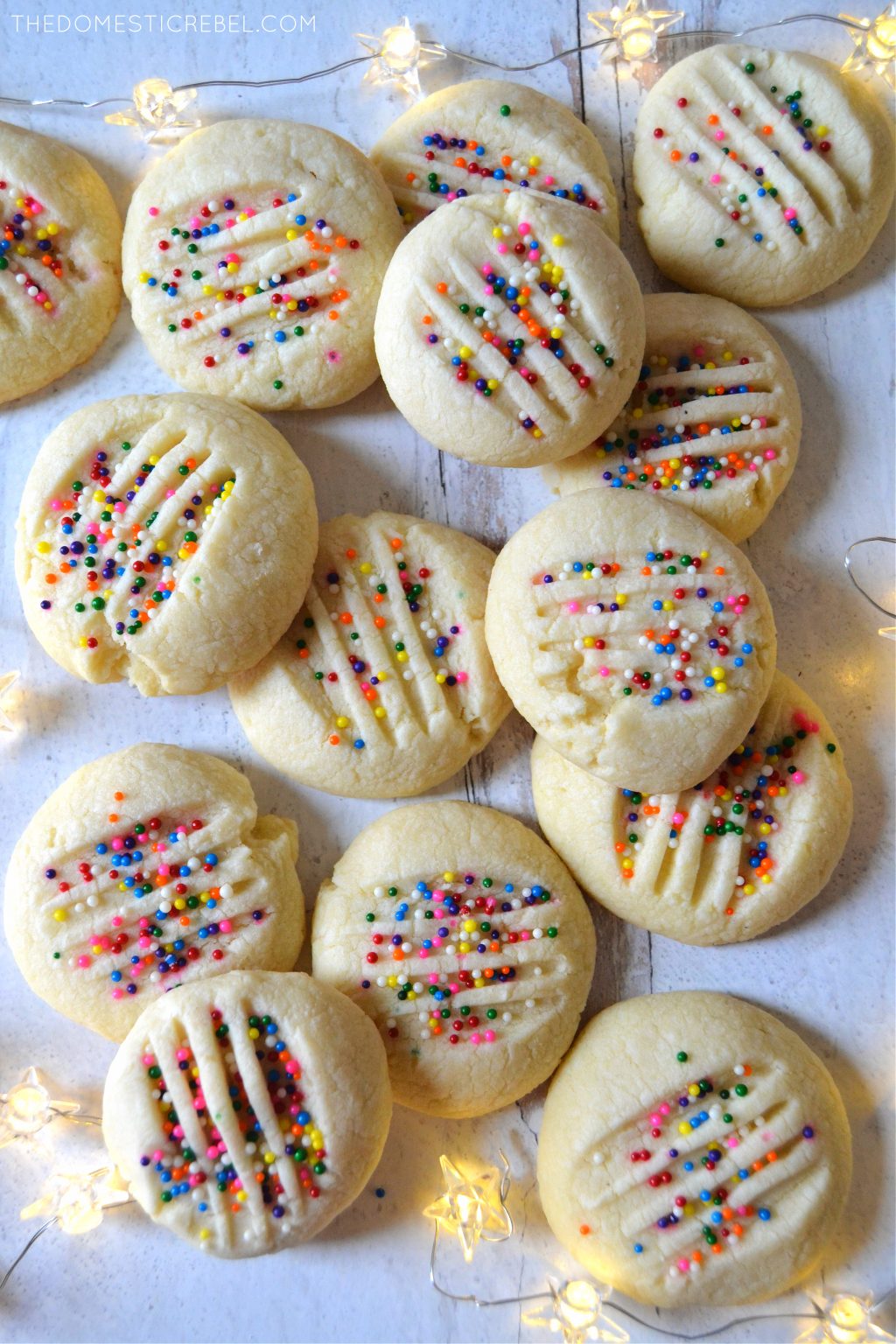 Buttery Whipped Shortbread Cookies | The Domestic Rebel