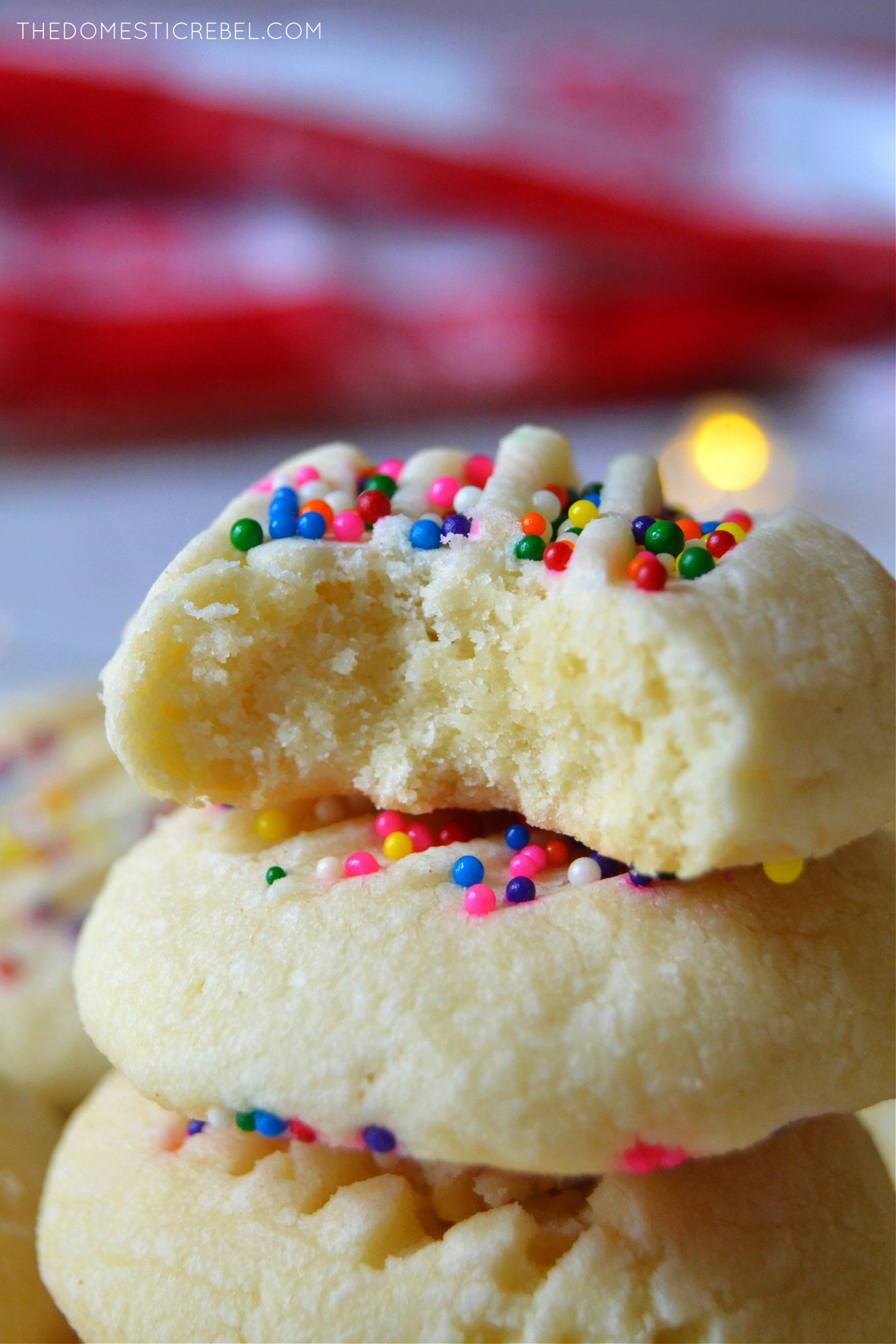 Buttery Whipped Shortbread Cookies | The Domestic Rebel