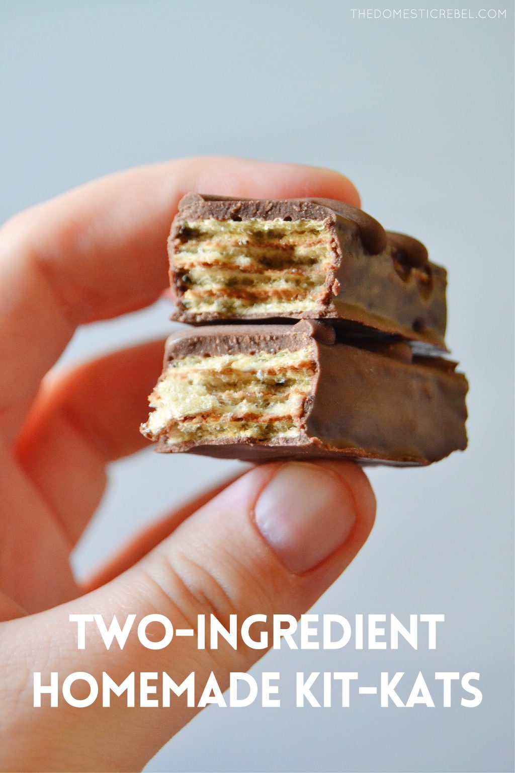 Two Ingredient Homemade Kit-Kats | The Domestic Rebel