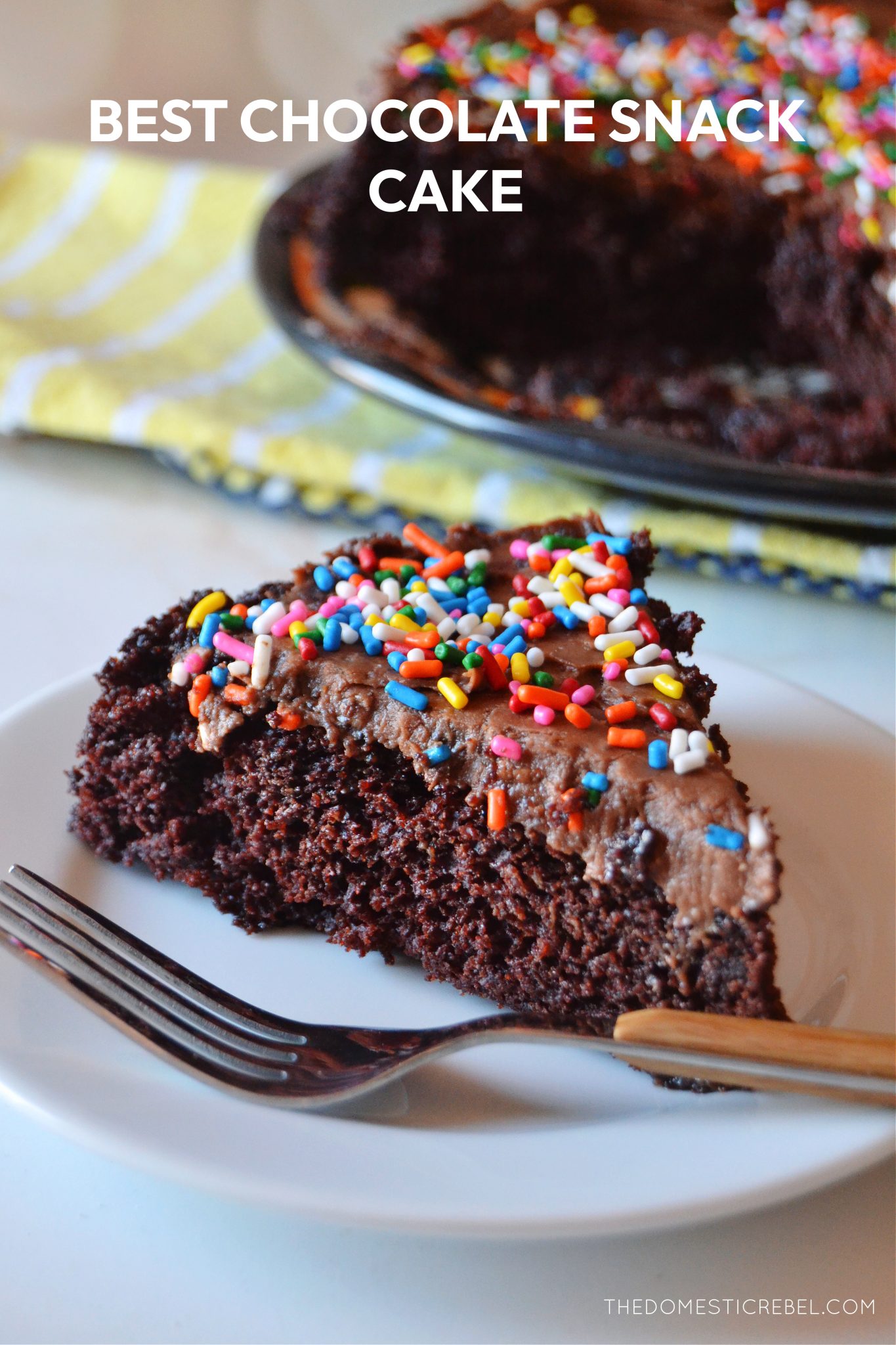 The Best Chocolate Snack Cake | The Domestic Rebel
